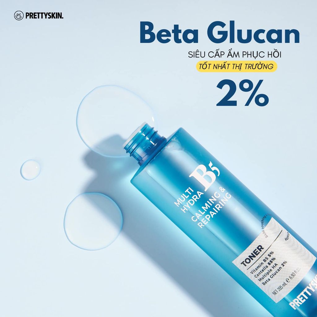 Nước Hoa Hồng PrettySkin Multi Hydra B5 Calming & Repairing Toner Phục ...