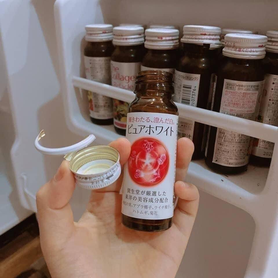 Nước Uống Trắng Da Shiseido Pure WhiteNước uống trắng da Pure White ...