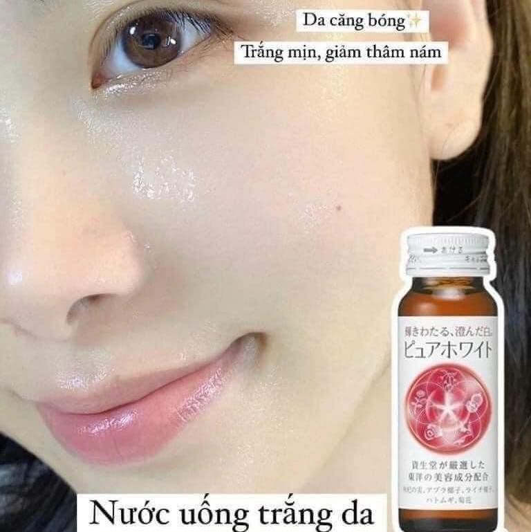 Nước Uống Trắng Da Shiseido Pure WhiteNước uống trắng da Pure White ...