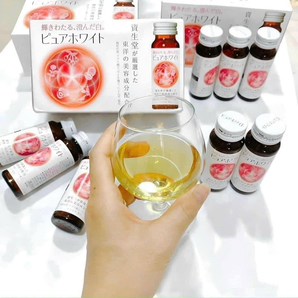 Nước Uống Trắng Da Shiseido Pure WhiteNước uống trắng da Pure White ...