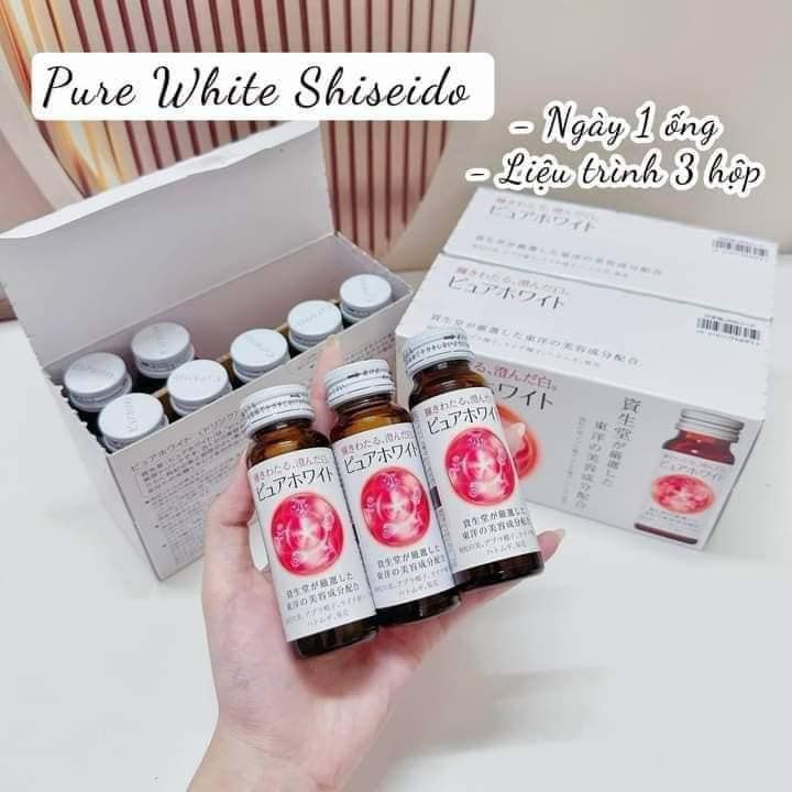 Nước Uống Trắng Da Shiseido Pure WhiteNước uống trắng da Pure White ...