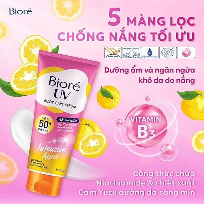 Serum Chống Nắng Bioré UV Body Care Serum SPF50+/PA+++ Bảo Vệ Da, Dưỡng ...