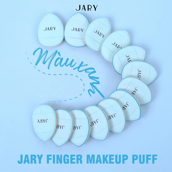 Set 2 Mút Mini Jary Finger Makeup Puff Tán Kem Nền/ Kem Che Khuyết ...