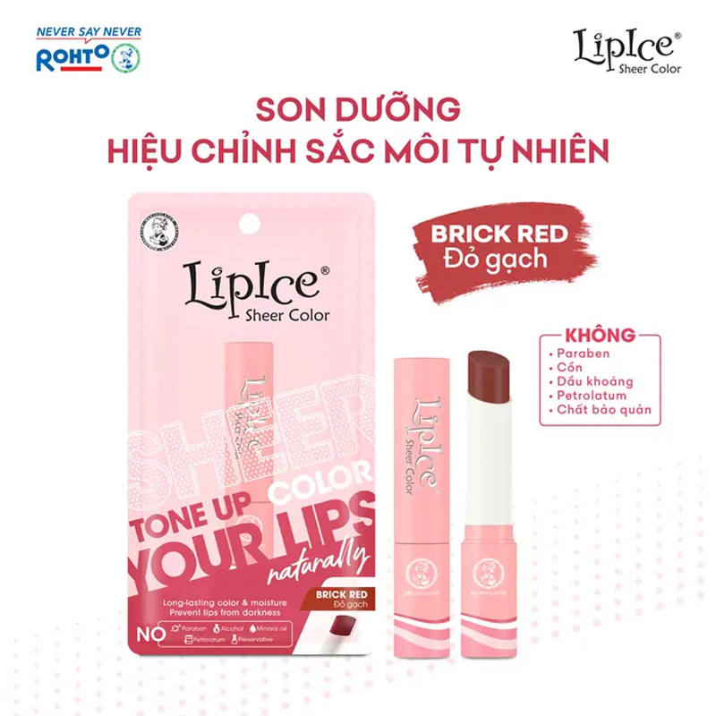Son Dưỡng LipIce Sheer Color Giúp Môi Mềm Mịn 2.4gSon Dưỡng LipIce ...