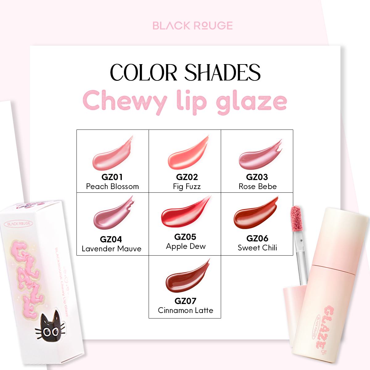 Son Tint Bóng Black Rouge Chewy Lip GlazeSon Tint Bóng Black Rouge ...