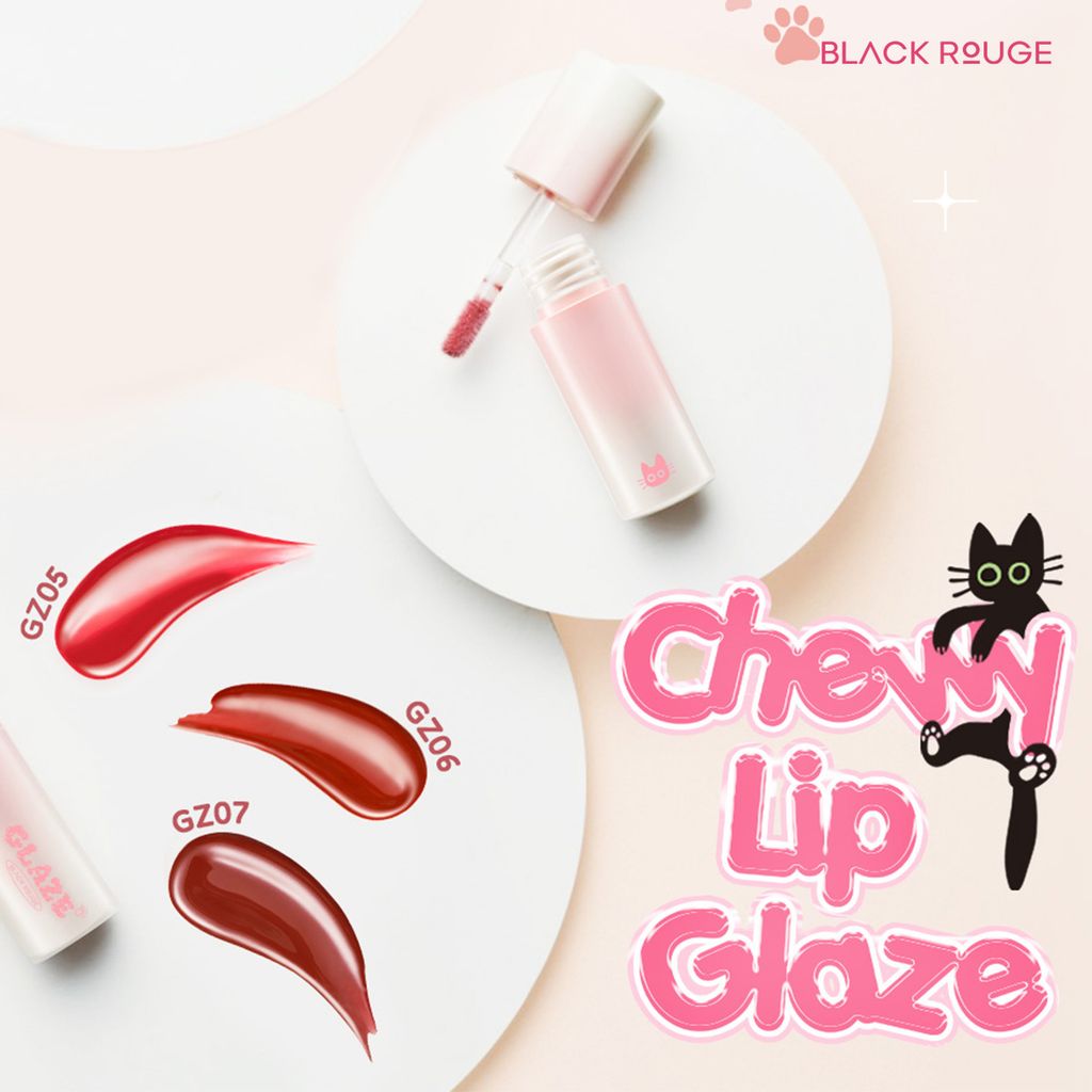 Son Tint Bóng Black Rouge Chewy Lip GlazeSon Tint Bóng Black Rouge ...