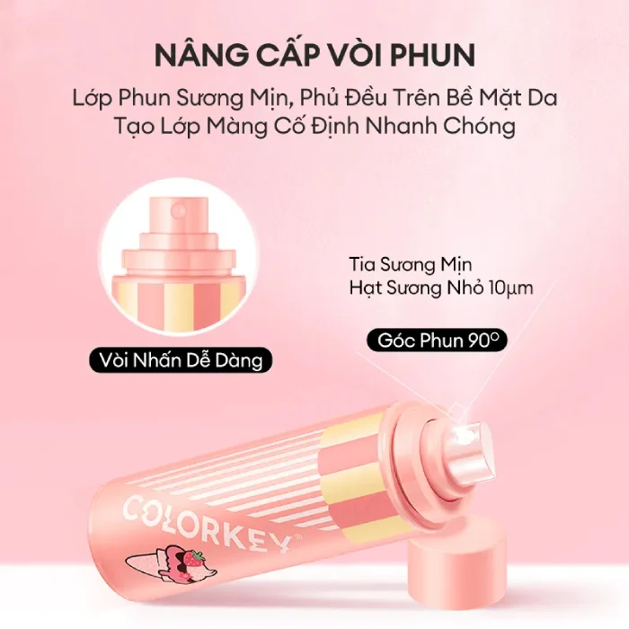 Xịt Khóa Nền Colorkey Airy Soft Matte Makeup Setting SprayXịt Khóa Nền ...