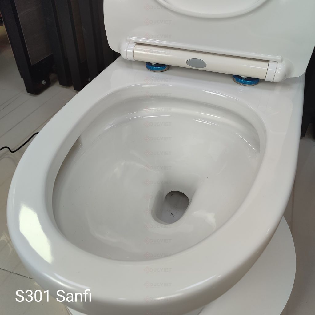 BÀN CẦU MỘT KHỐI SANFI S301 – Đức Việt Ceramic