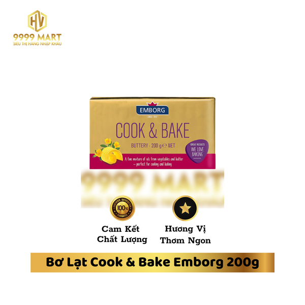 Bơ Lạt Cook & Bake Emborg 200g – Siêu Thị Hàng Nhập Khẩu 9999