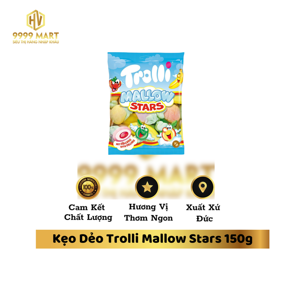 Kẹo Dẻo Trolli Mallow Stars 150g – Siêu Thị Hàng Nhập Khẩu 9999