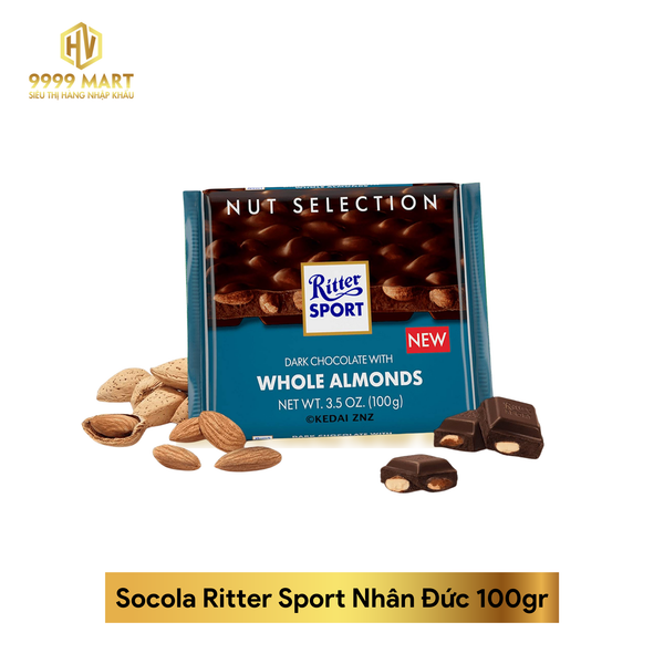 Socola Ritter Sport Có Nhân Đức 100gr – Siêu Thị Hàng Nhập Khẩu 9999