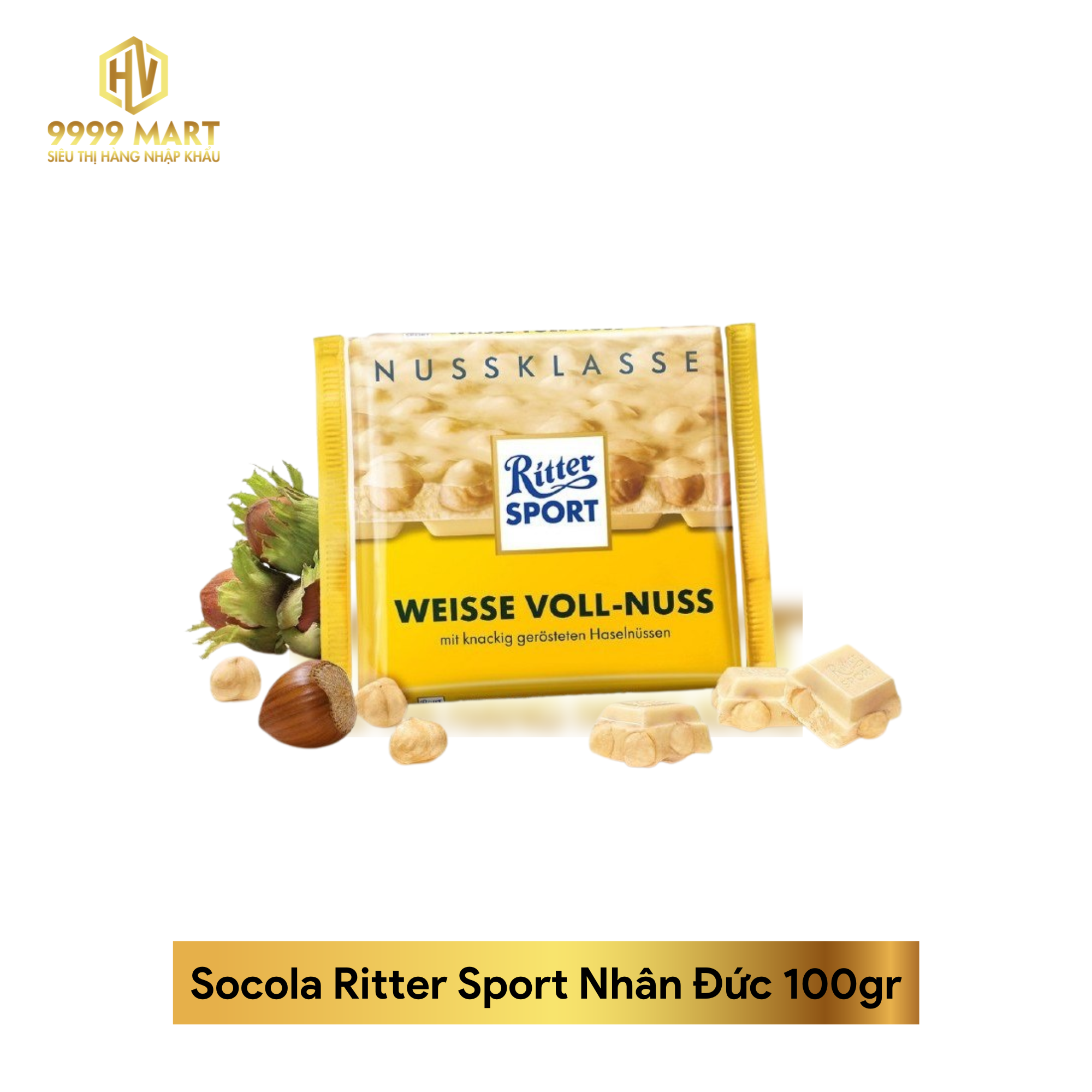 Socola Ritter Sport Có Nhân Đức 100gr – Siêu Thị Hàng Nhập Khẩu 9999