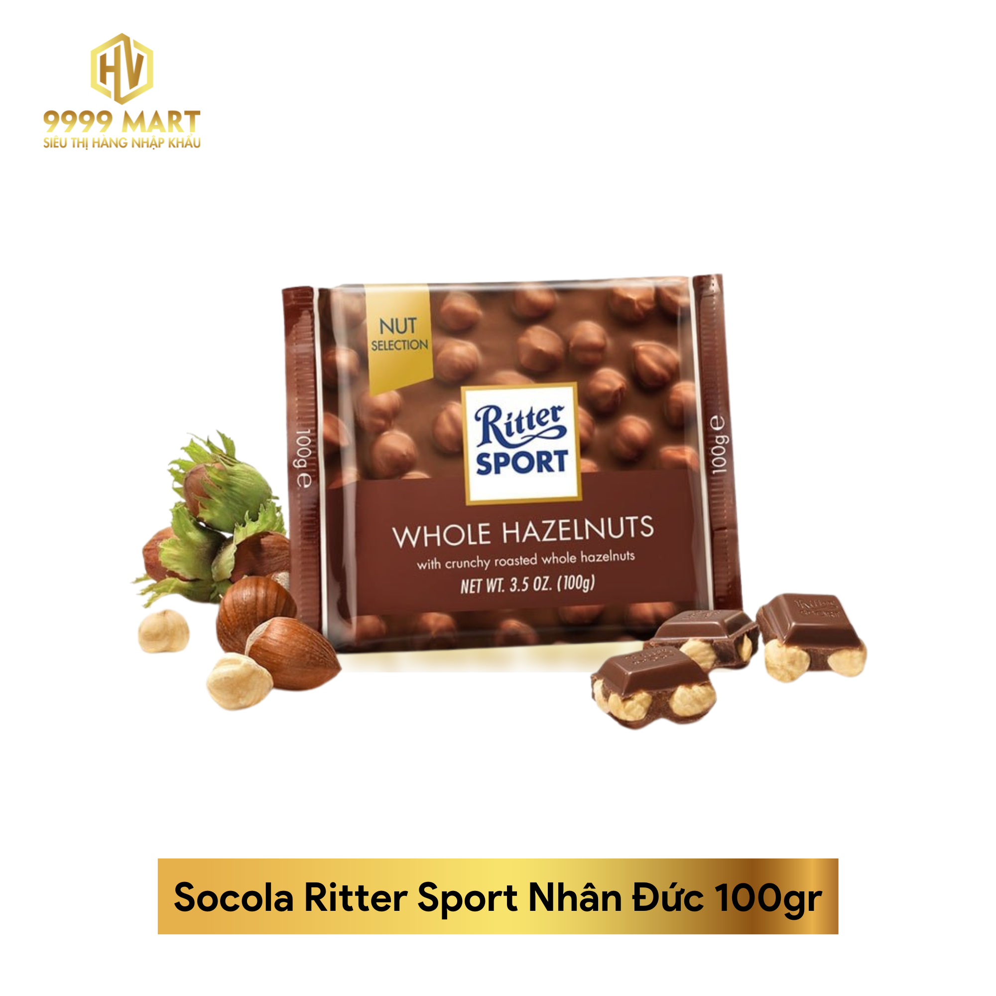 Socola Ritter Sport Có Nhân Đức 100gr – Siêu Thị Hàng Nhập Khẩu 9999