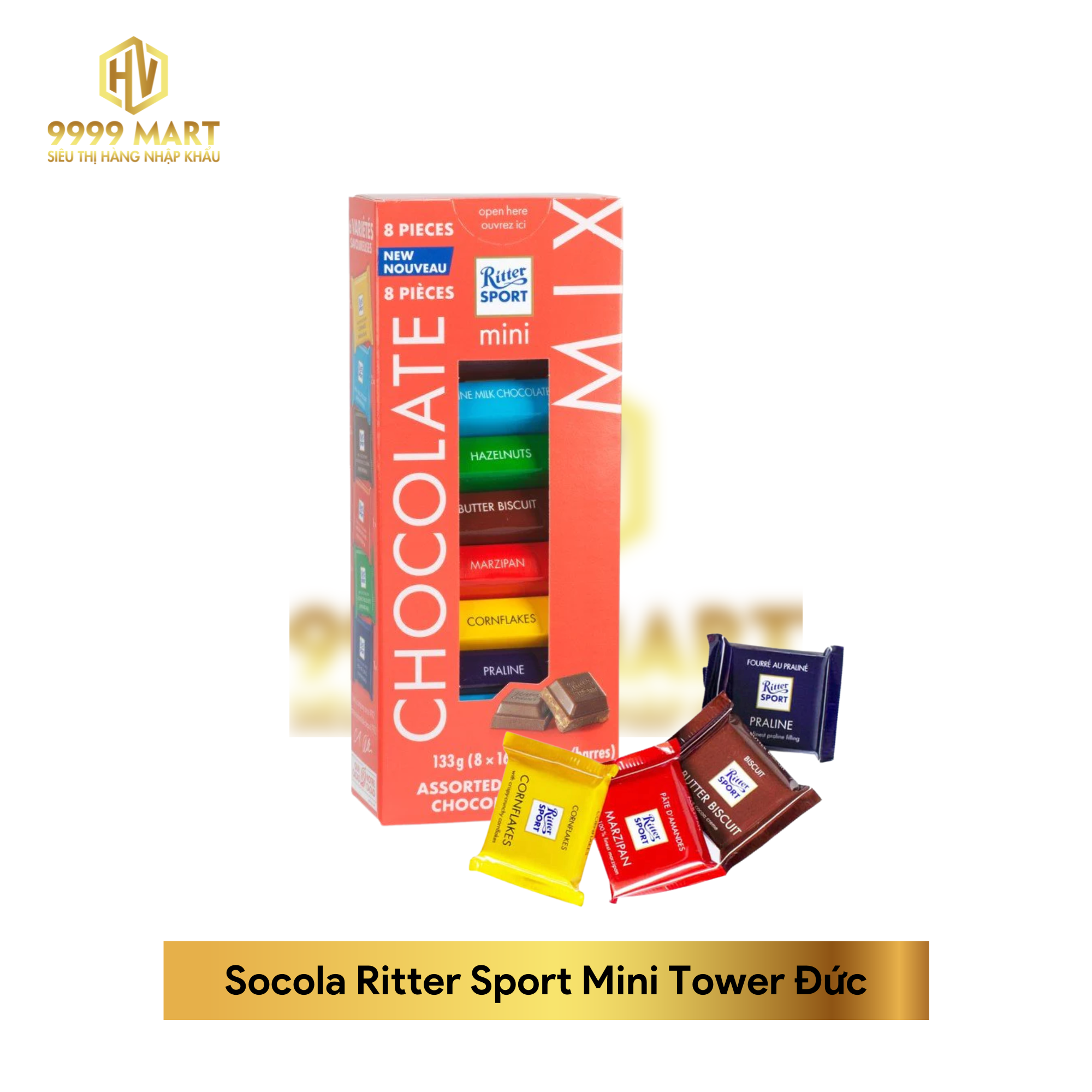 Socola Ritter Sport Mini Tower Đức – Siêu Thị Hàng Nhập Khẩu 9999