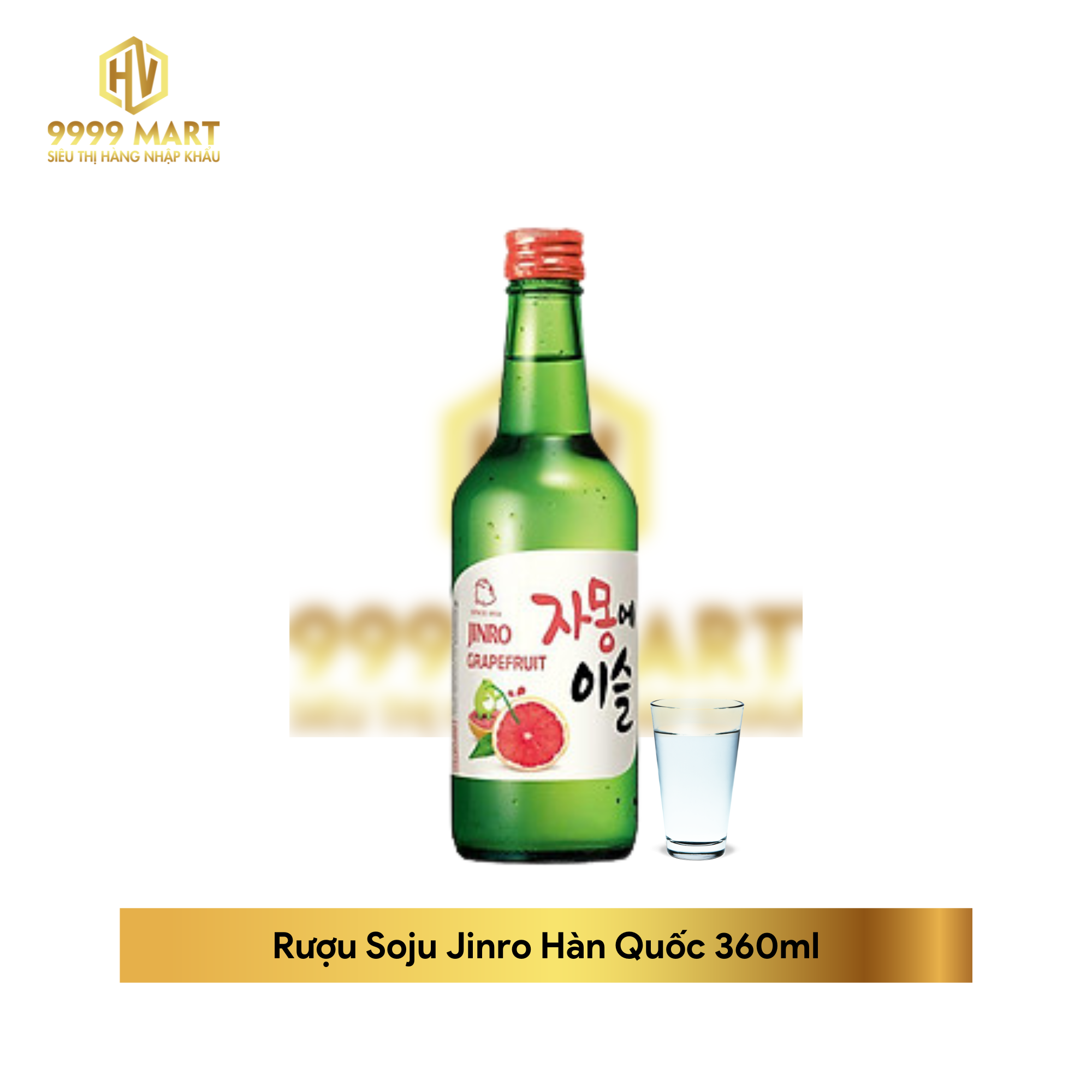 Rượu Soju Jinro Hàn Quốc 360ml – Siêu Thị Hàng Nhập Khẩu 9999