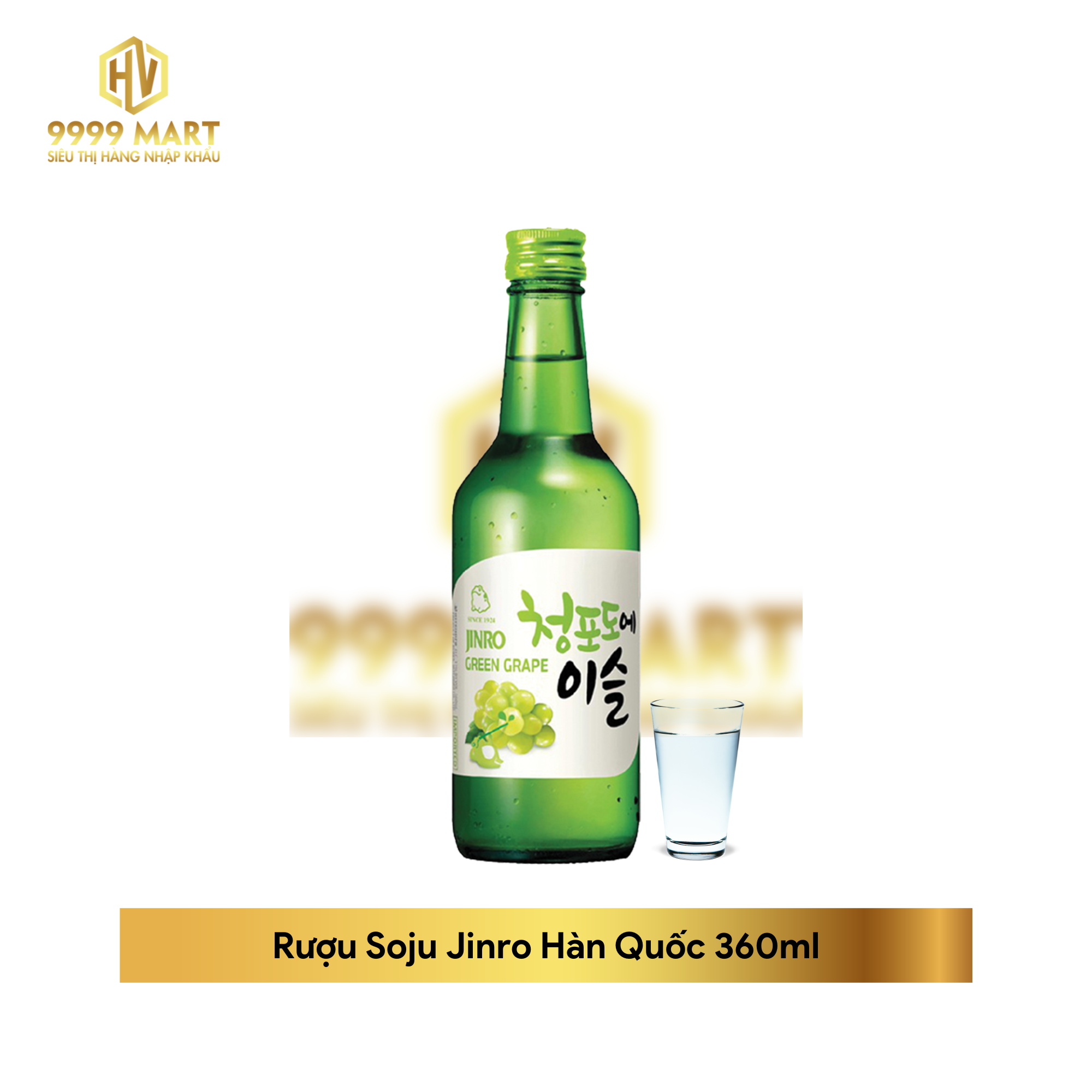Rượu Soju Jinro Hàn Quốc 360ml – Siêu Thị Hàng Nhập Khẩu 9999