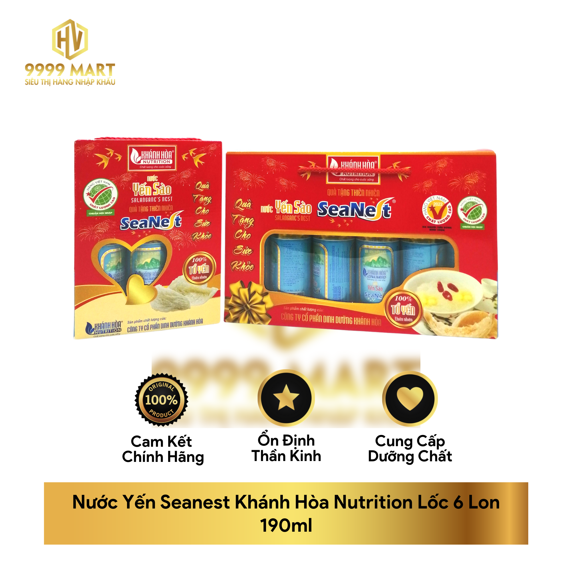 Nước Yến Seanest Khánh Hòa Nutrition Lốc 6 Lon 190ml – Siêu Thị Hàng ...