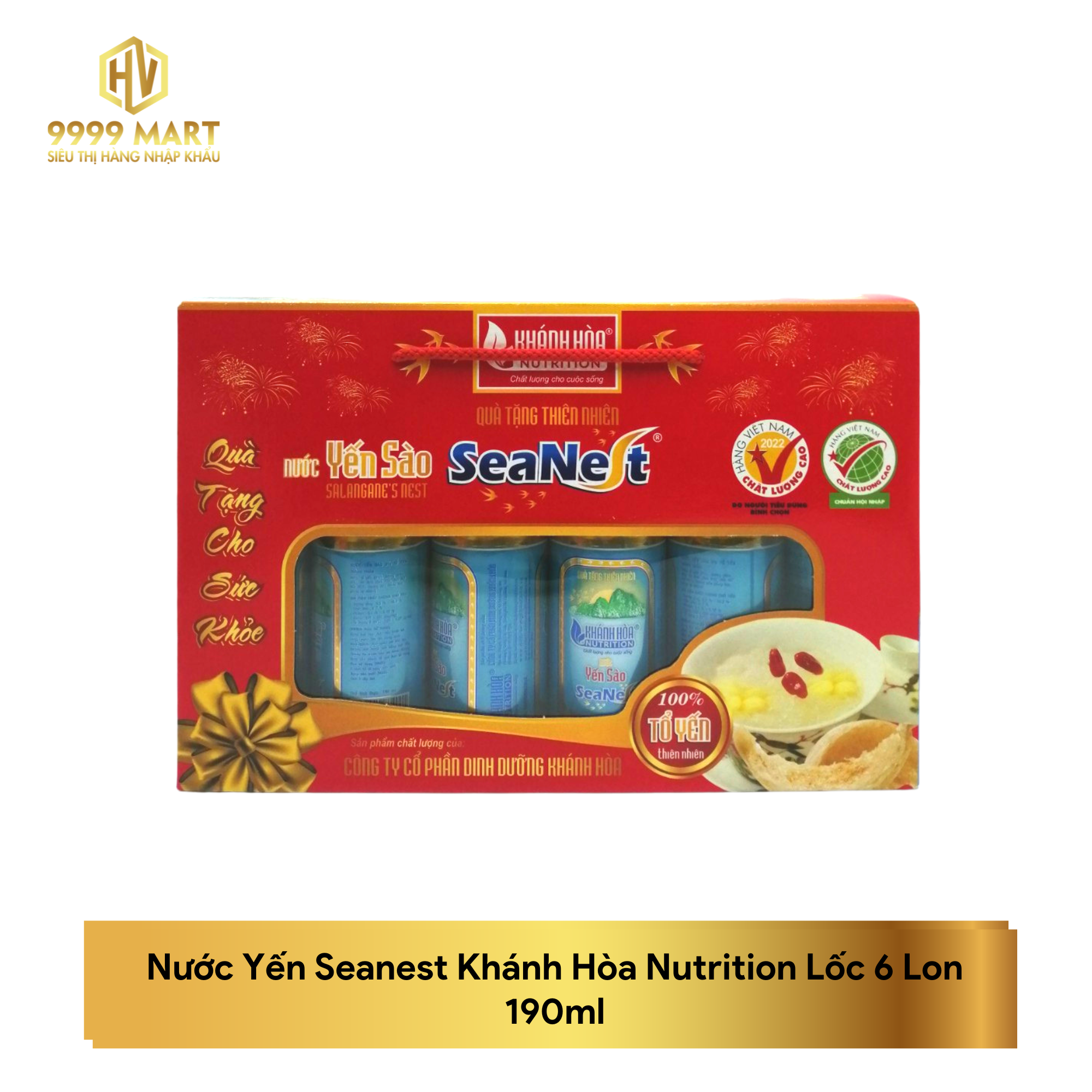 Nước Yến Seanest Khánh Hòa Nutrition Lốc 6 Lon 190ml – Siêu Thị Hàng ...