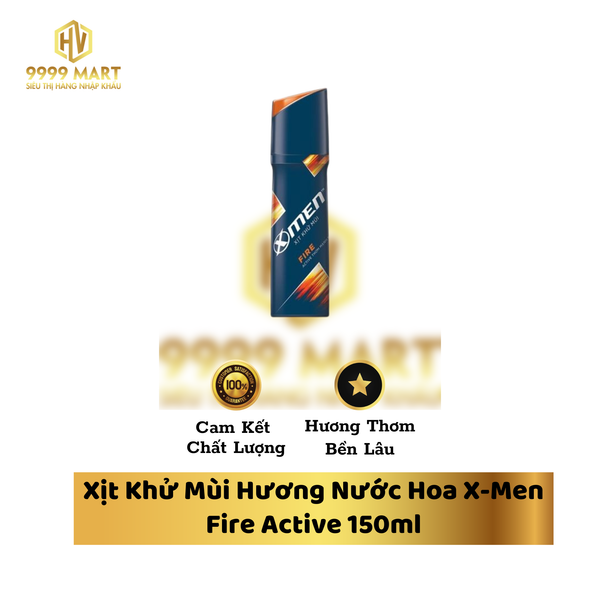 Xịt Khử Mùi Hương Nước Hoa X-Men Fire Active 150ml – Siêu Thị Hàng Nhập ...