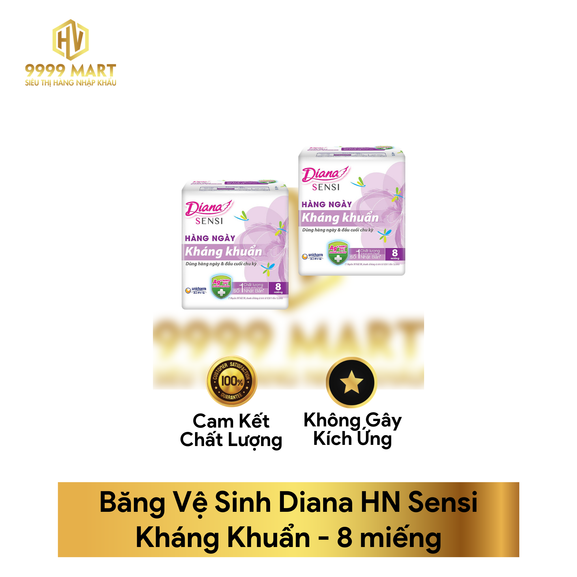 Băng Vệ Sinh Diana HN Sensi Kháng Khuẩn – Siêu Thị Hàng Nhập Khẩu 9999