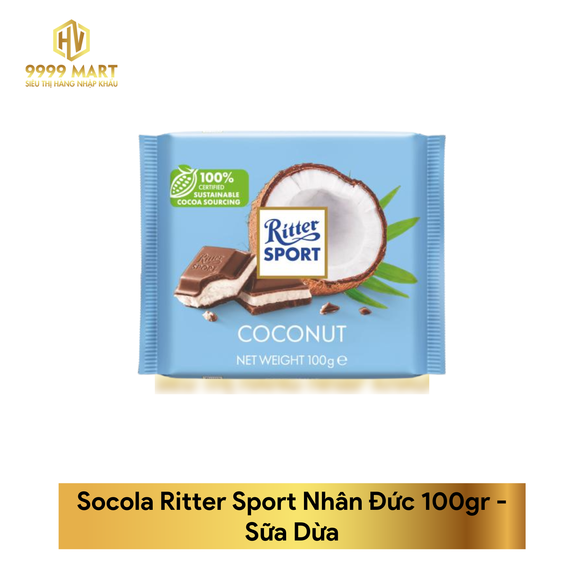Socola Ritter Sport Có Nhân Đức 100gr – Siêu Thị Hàng Nhập Khẩu 9999