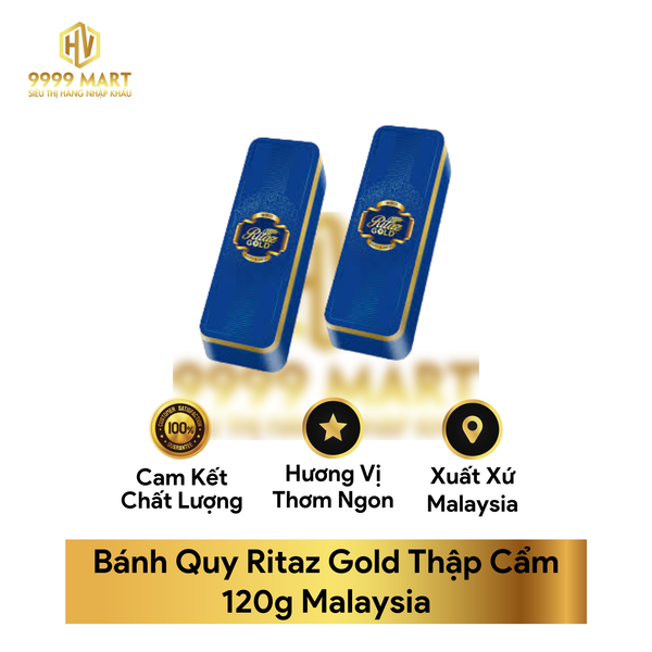 Bánh Quy Ritaz Gold Thập Cẩm 120g Malaysia – Siêu Thị Hàng Nhập Khẩu 9999