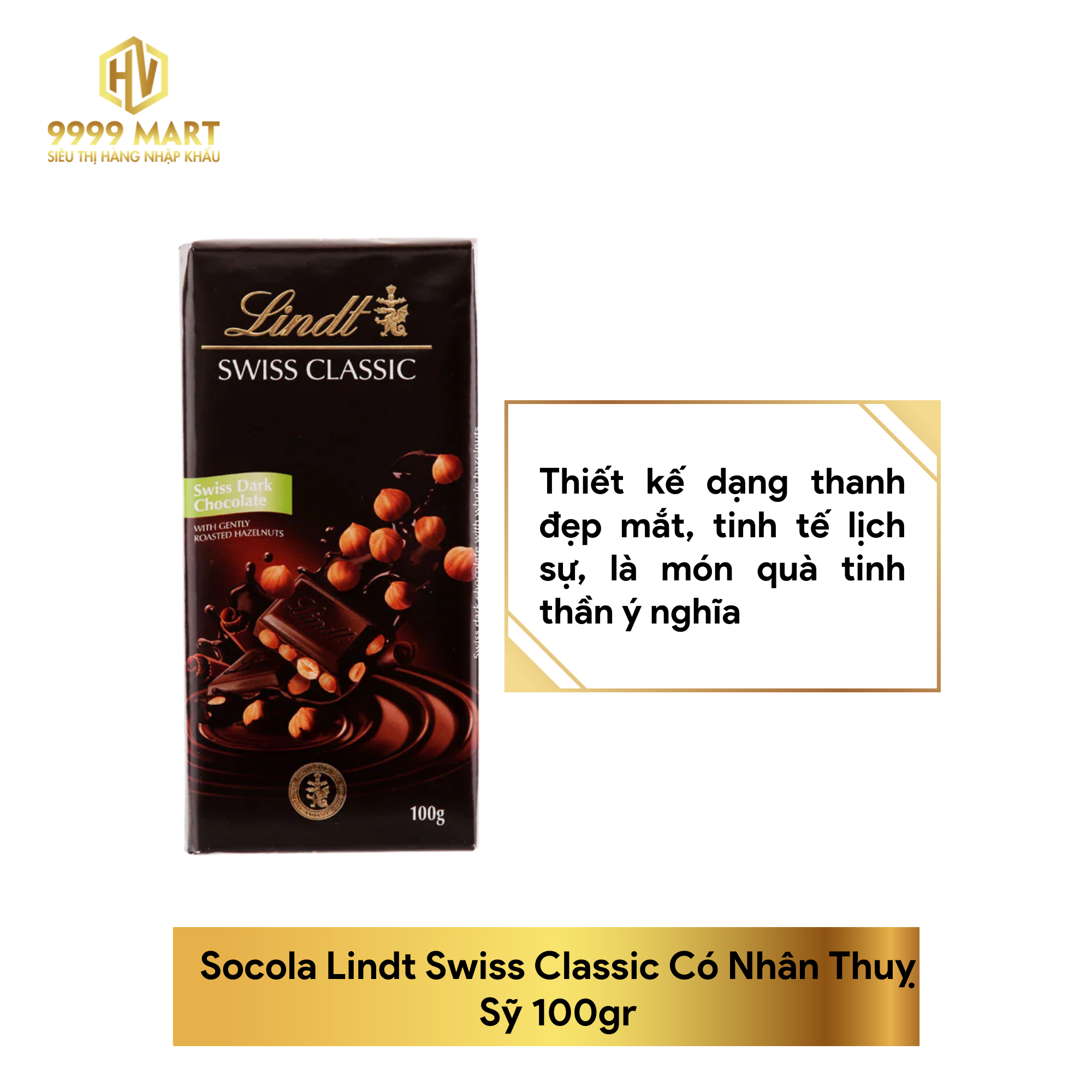 Socola Lindt Swiss Classic Có Nhân Thuỵ Sỹ 100gr – Siêu Thị Hàng Nhập ...