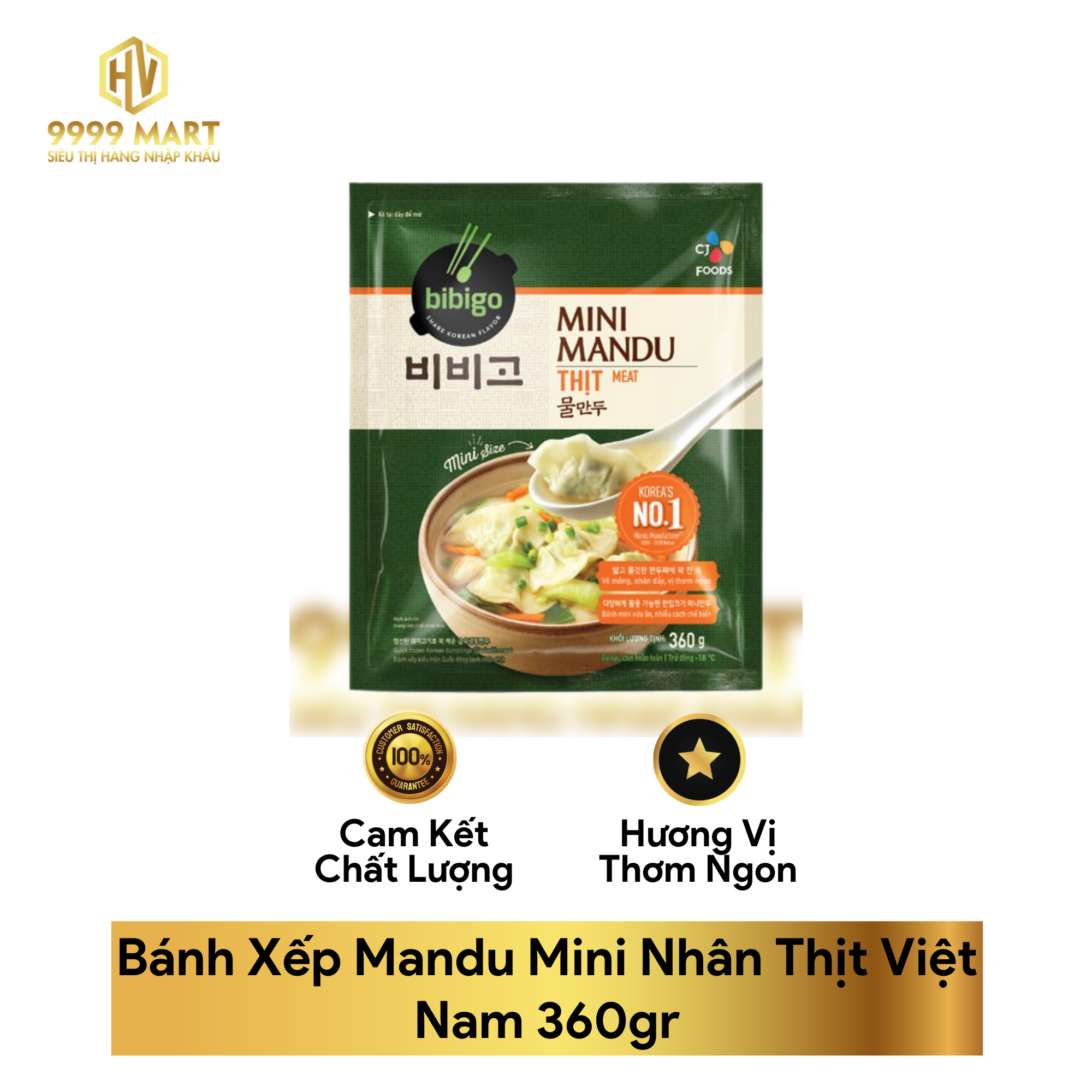 Bánh Xếp Mandu Mini Nhân Thịt Việt Nam 360gr – Siêu Thị Hàng Nhập Khẩu 9999