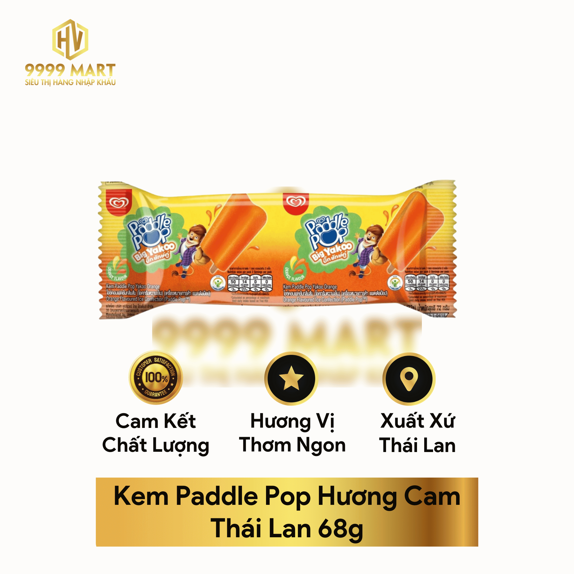 Kem Paddle Pop Hương Cam Thái Lan 68g – Siêu Thị Hàng Nhập Khẩu 9999