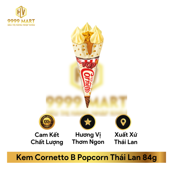 Kem Cornetto B Popcorn Thái Lan 84g – Siêu Thị Hàng Nhập Khẩu 9999