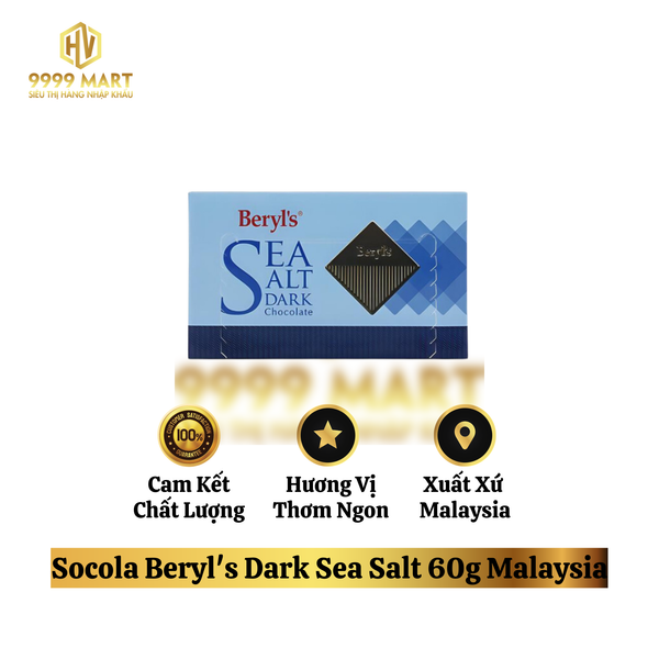 Socola Beryl's Dark Sea Salt 60g Malaysia – Siêu Thị Hàng Nhập Khẩu 9999