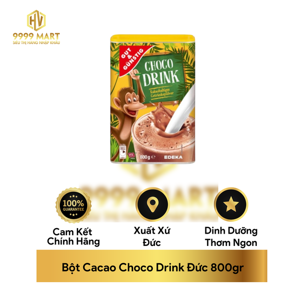 Bột Cacao Choco Drink Đức 800gr – Siêu Thị Hàng Nhập Khẩu 9999