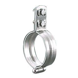 Vertical Pipe Clamp / Foot Mount, With Stainless Steel Hinged Loop Typ ...