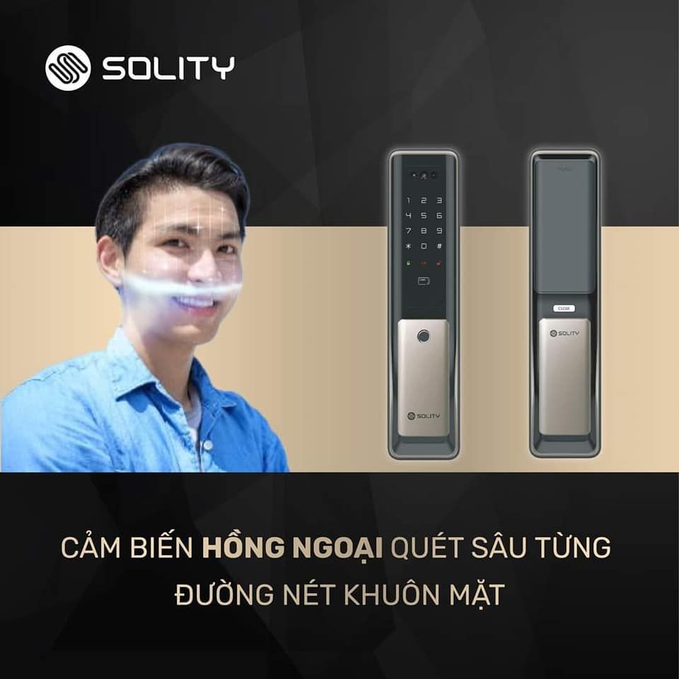 Khóa điện tử SOLITY GP-6000BK Vân tay - Thẻ từ - Mã Số - Wifi – Greenlock - khóa điện tử vân tay ...