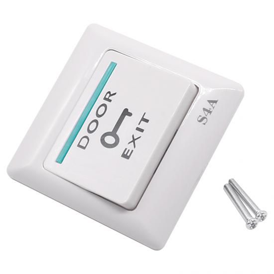 Nút EXIT nhựa 86x86 – Greenlock - khóa điện tử vân tay thẻ từ mã số
