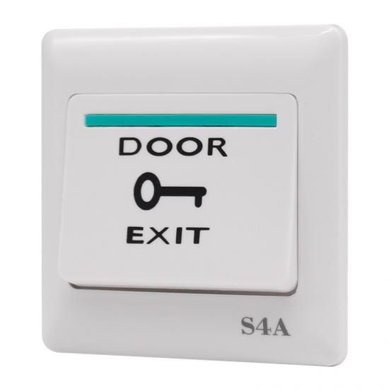 Nút EXIT nhựa 86x86 – Greenlock - khóa điện tử vân tay thẻ từ mã số