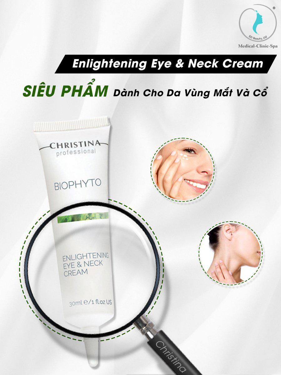 Kem dưỡng da mắt và cổ Christina BioPhyto Enlightening Eye And Neck Cr ...