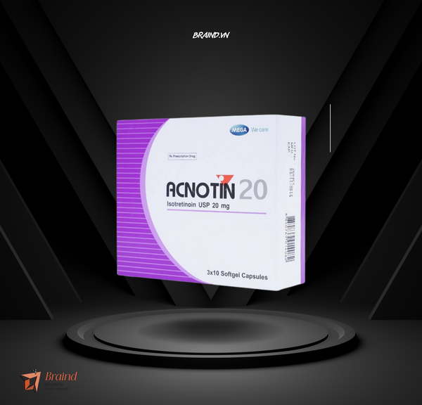 ACNOTIN 20 ( Hộp 3 vỉ x 10 viên ) - Viên uống trị mụn– Braind