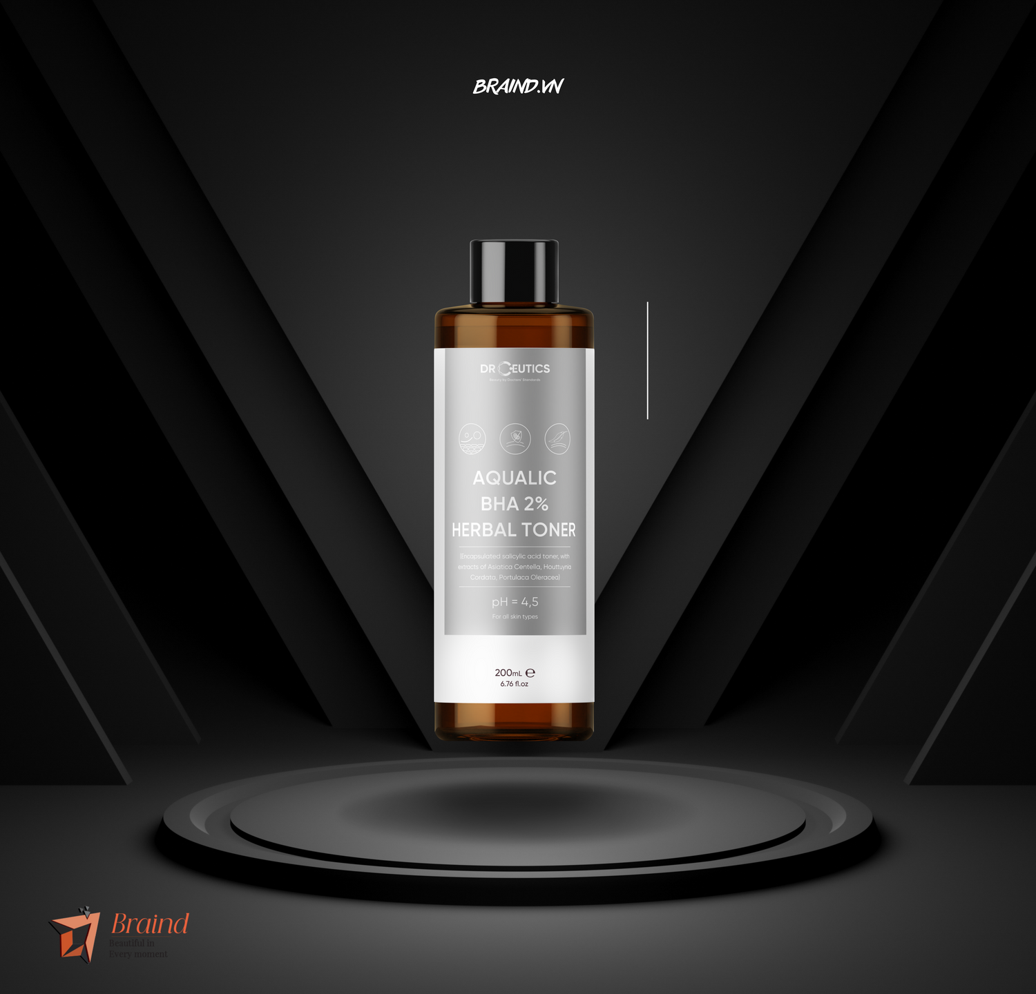DrCeutics Aqualic BHA 2% Herbal Toner– Braind