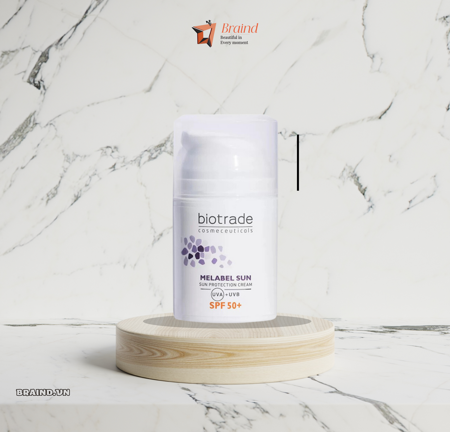 KEM CHỐNG NẮNG BIOTRADE MELABEL SUN CREAM SPF 50+ 50 ML– Braind