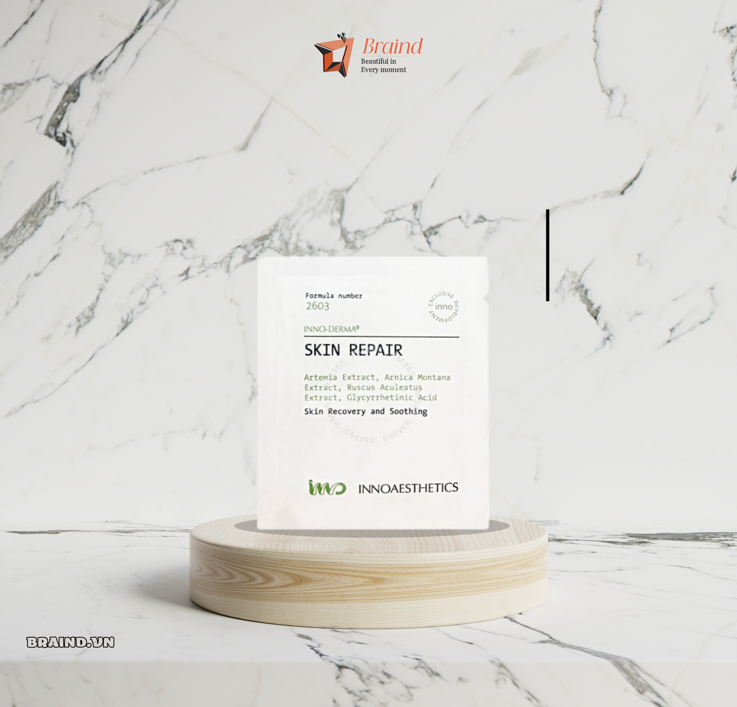 Sample Kem Dưỡng Phục Hồi Innoaesthetics Inno-Derma Skin Repair– Braind