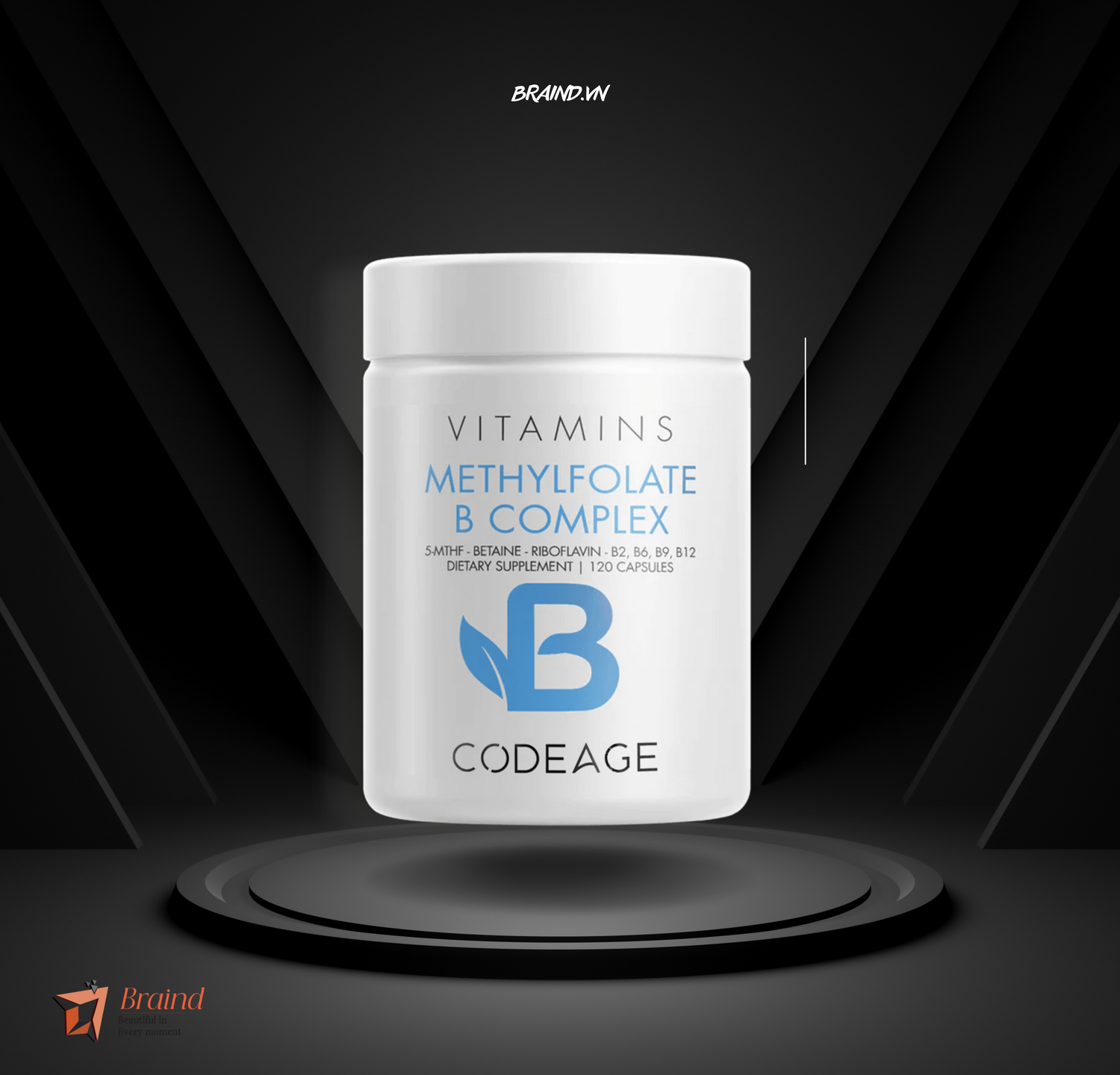 Codeage Tpbvsk Methylfolate B Complex Braind