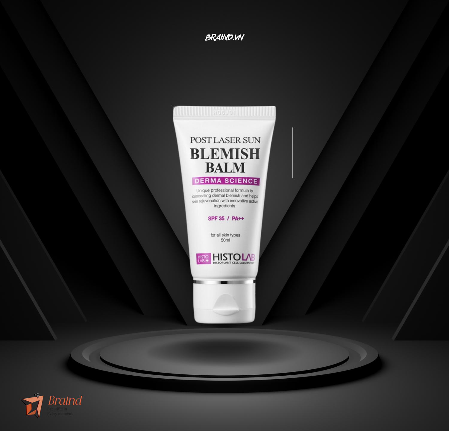 KEM CHỐNG NẮNG HISTOLAB POST CARE SUN BLEMISH BALM DERMA SCIENCE SPF35– Braind