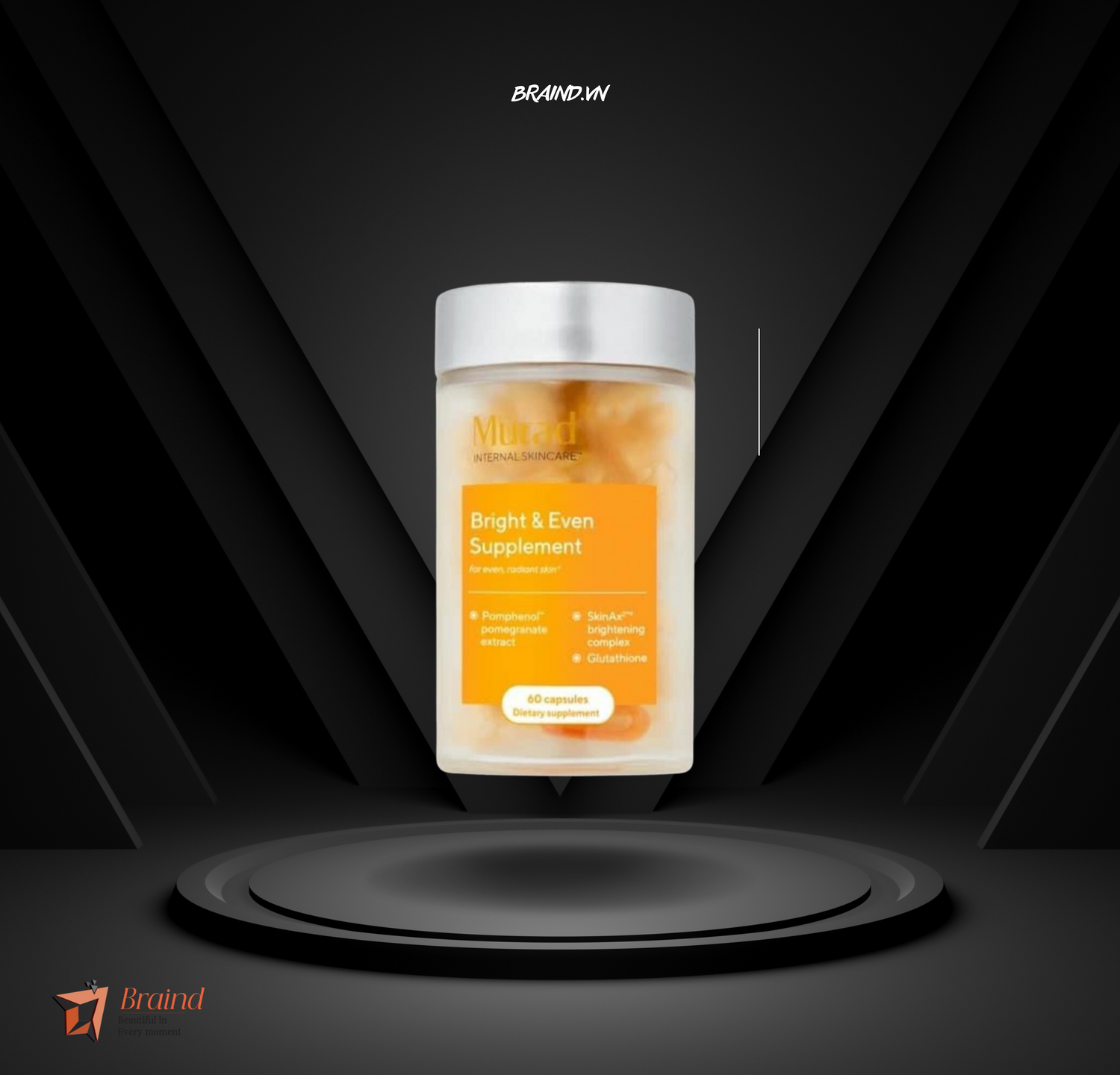 Viên uống trắng da chống nắng Murad Bright & Even Supplement 60 Capsu ...