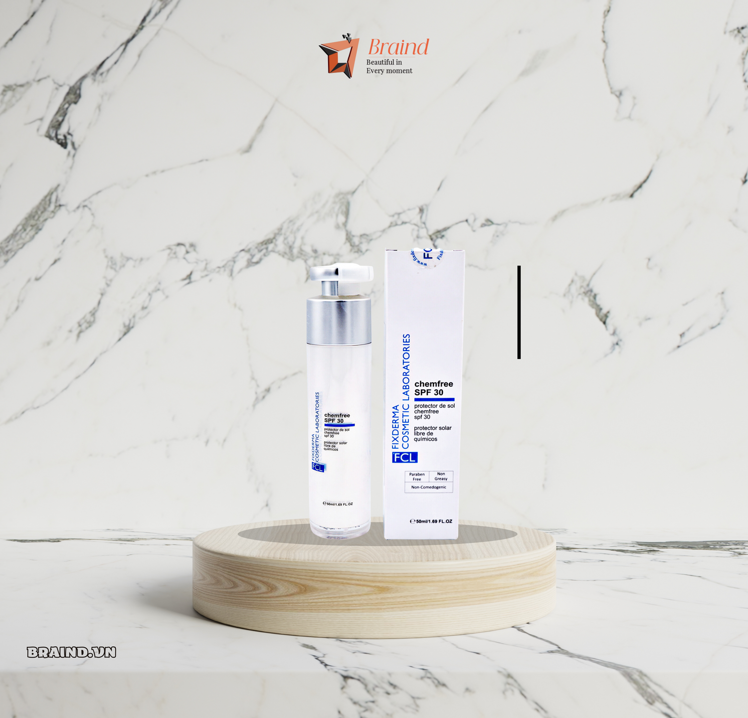 Fixderma FCL SPF 30 Chemfree Sunscreen Lotion 50 ml_– Braind