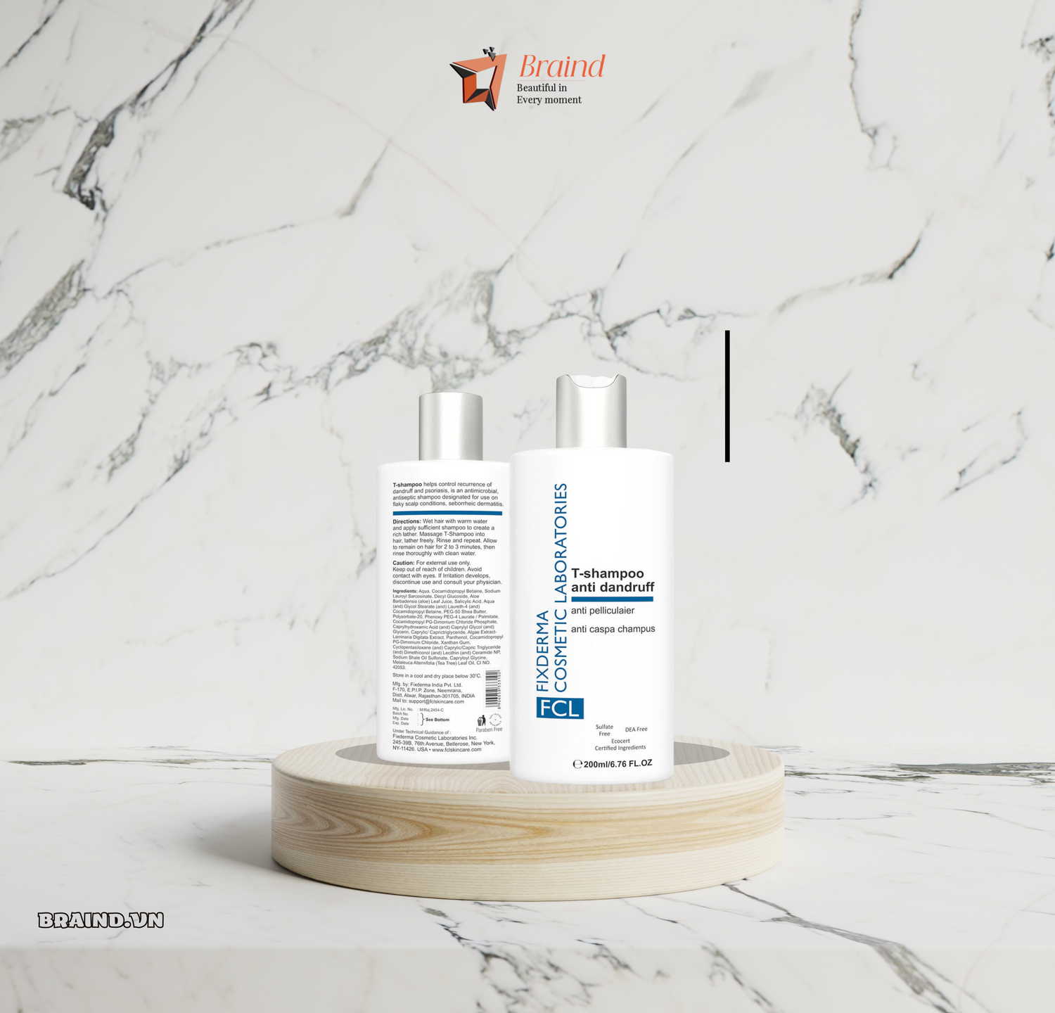 fixderma fcl t-shampoo 200ml– Braind