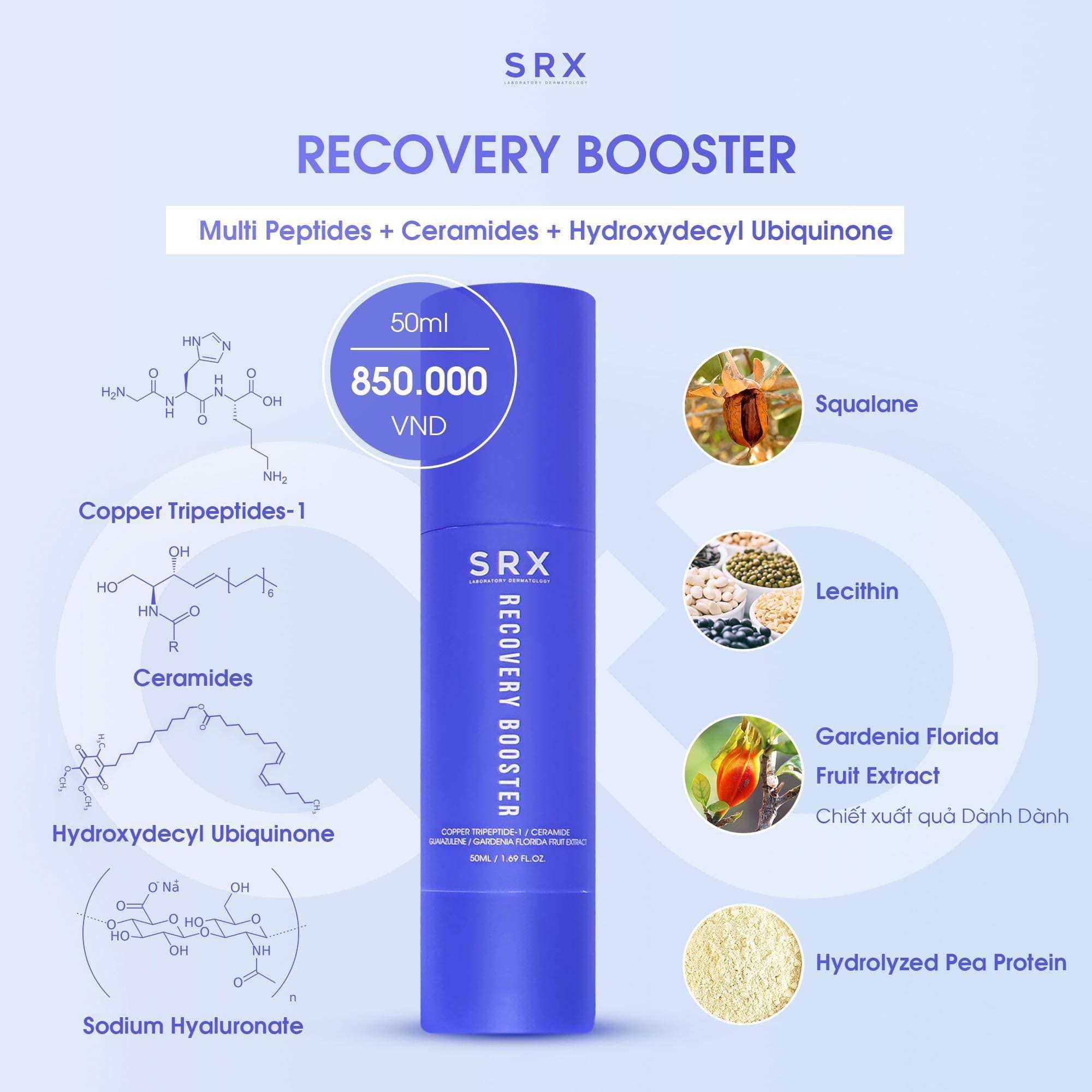 Gel tăng cường phục hồi da SRX Recovery Booster– Braind