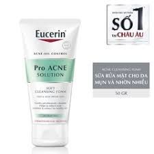 Sữa Rửa Mặt Eucerin Cho Da Mụn Và Nhờn Nhiều 50g Pro ACNE Solution– Braind
