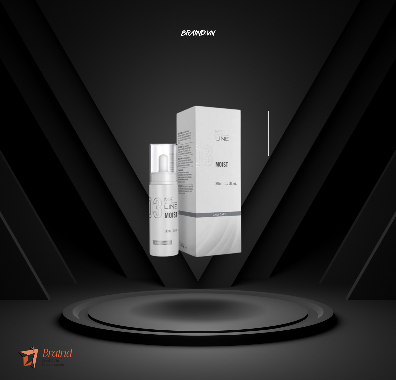 Hoạt Chất Làm Ẩm, Mềm Da Innoaesthetics MeLine 03 Moist 30ml– Braind