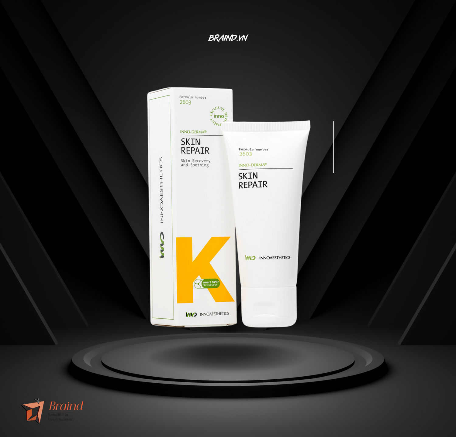 Kem Dưỡng sửa chữa, Phục Hồi da khẩn cấp Innoaesthetics Inno-Derma Ski– Braind